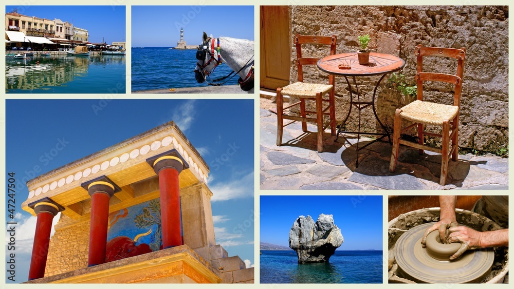 Knossos palace at Crete, Greece Knossos Palace, is the largest B Stock ...