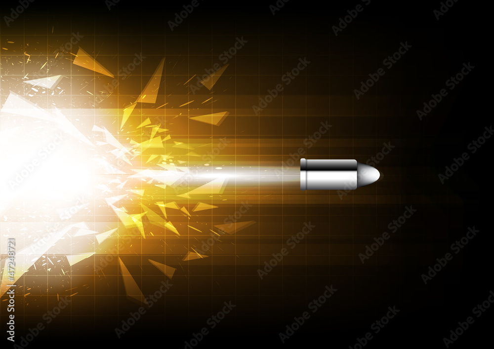 power of bullet Stock Vector | Adobe Stock