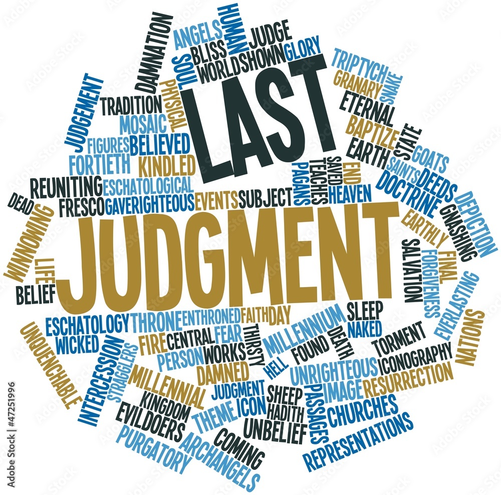 Word cloud for Last Judgment Stock Illustration | Adobe Stock