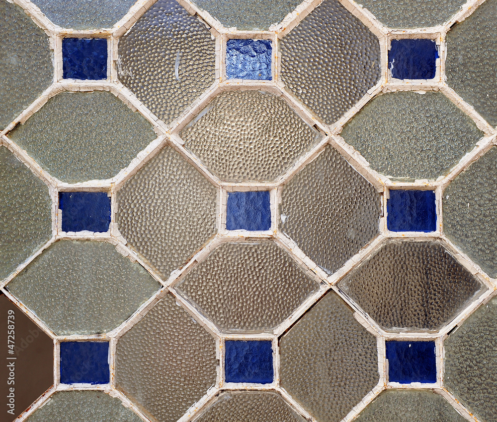 Texturas de vidrio, ventana de rombos de cristal Stock Photo | Adobe Stock