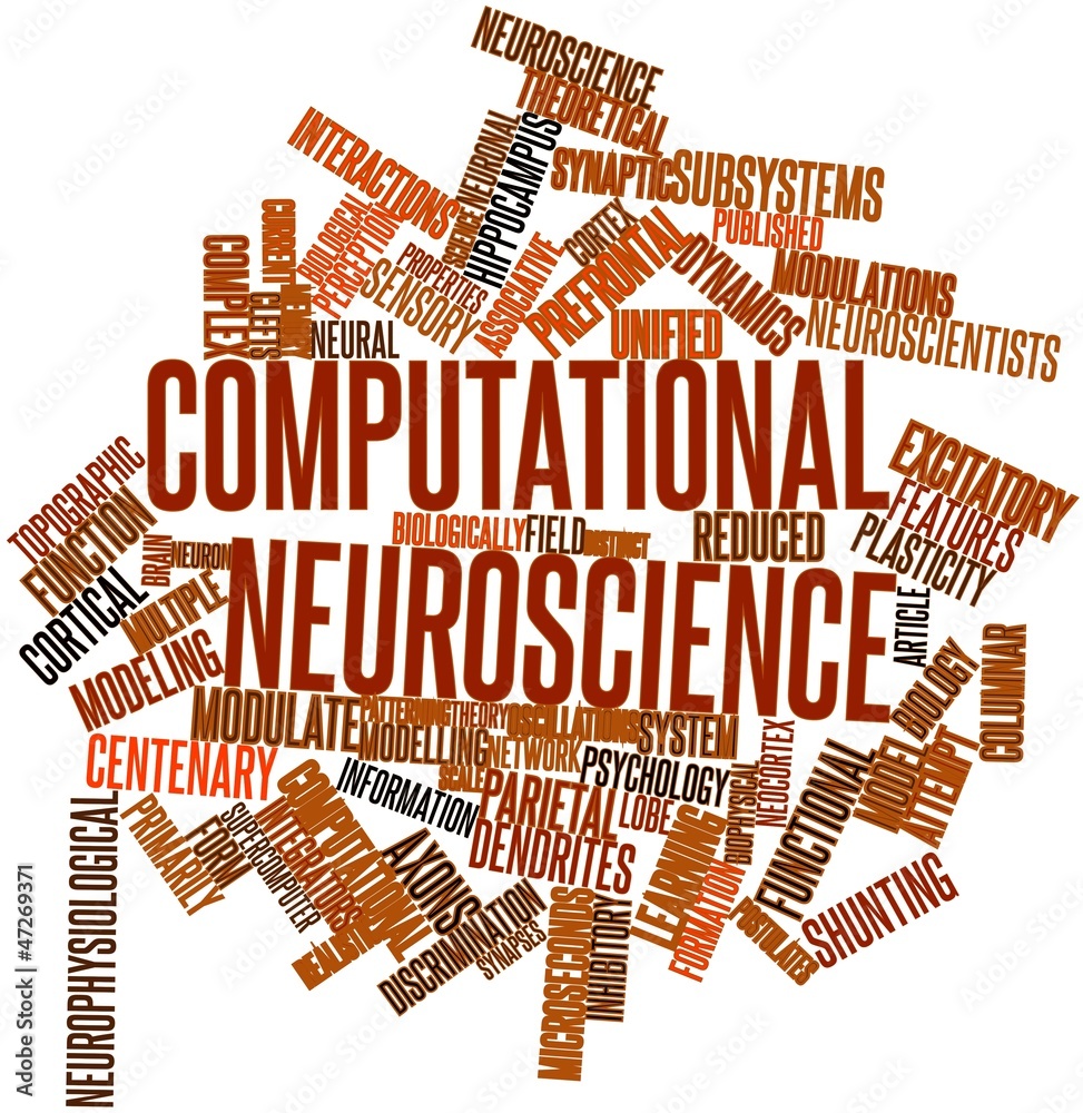 Word cloud for Computational neuroscience Stock Illustration | Adobe Stock