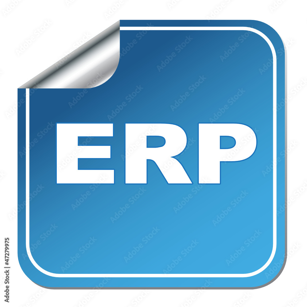 ERP ICON Stock Vector | Adobe Stock