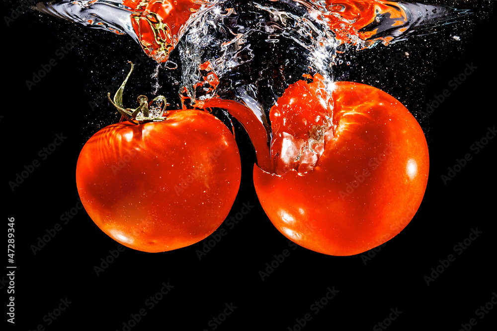 tomato water Stock Photo | Adobe Stock