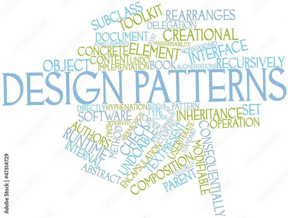 Word cloud for Design Patterns Stock Illustration | Adobe Stock