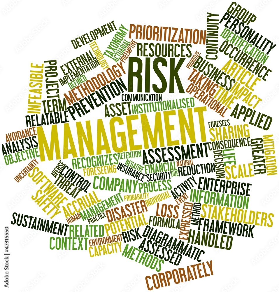 Word cloud for Risk management Stock Illustration | Adobe Stock