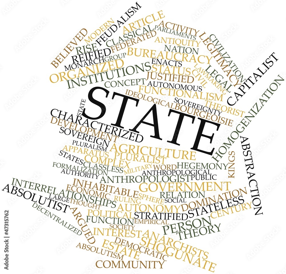 Word cloud for State Stock Illustration | Adobe Stock
