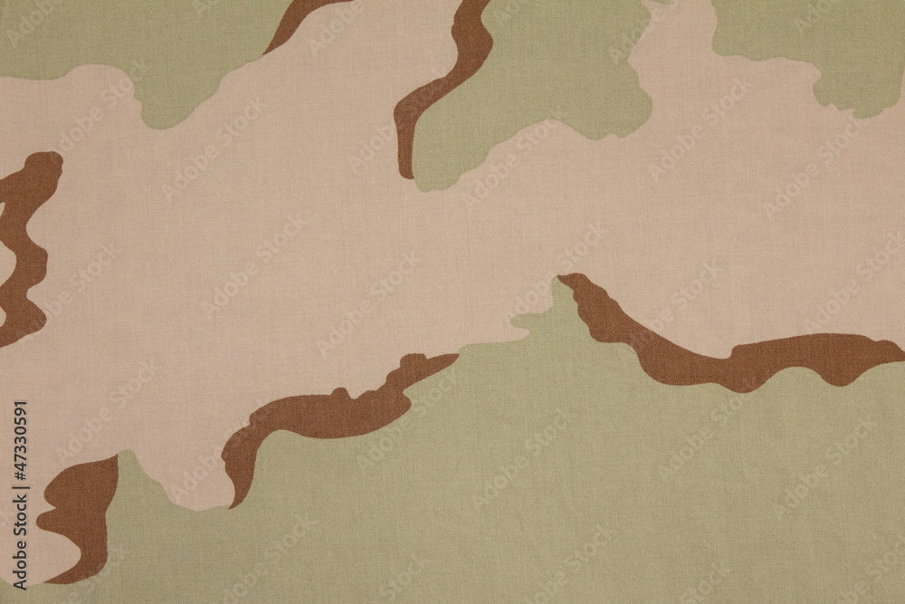 US three color desert camouflage fabric texture background Stock Photo ...