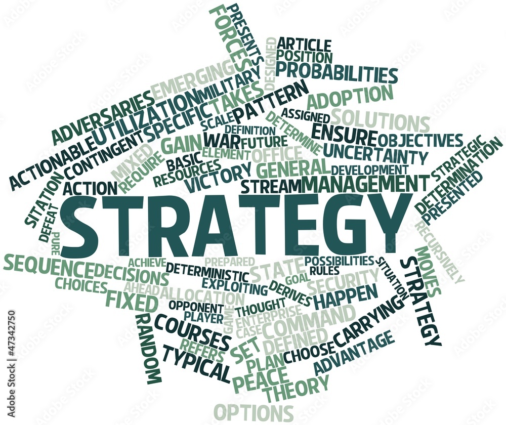 Word cloud for Strategy Stock Illustration | Adobe Stock