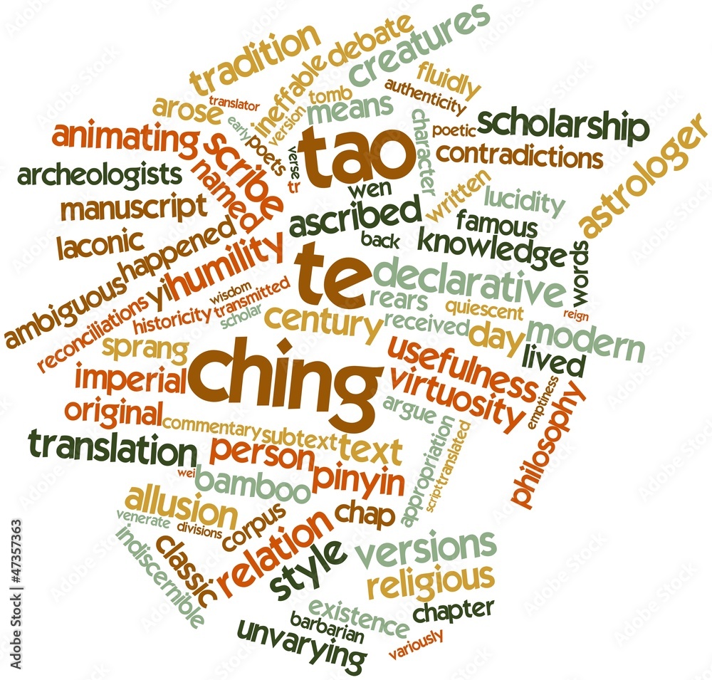 Word cloud for Tao Te Ching Stock Illustration | Adobe Stock