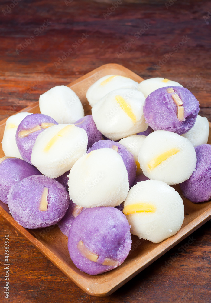 rice muffin cake with cheese also known as puto in filipino Stock Photo ...