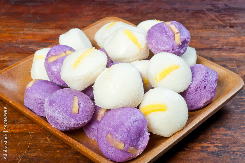 rice muffin cake with cheese also known as puto in filipino Stock Photo ...