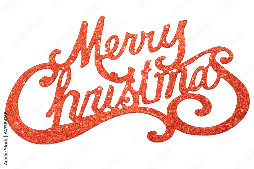 Merry Christmas sign Stock Photo | Adobe Stock