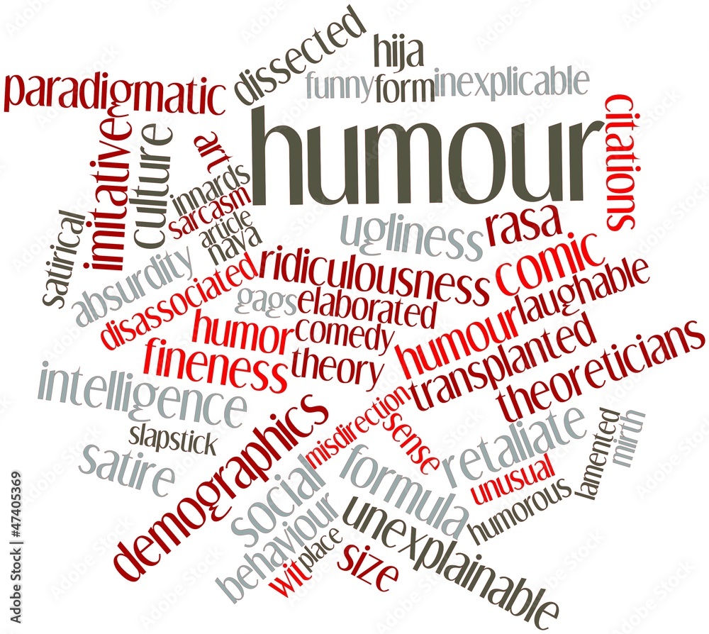 Word cloud for Humour Stock Illustration | Adobe Stock