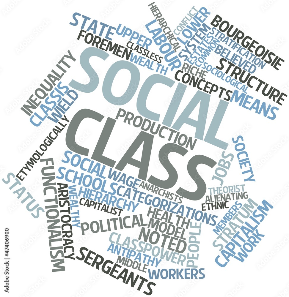 Word cloud for Social class Stock Illustration | Adobe Stock