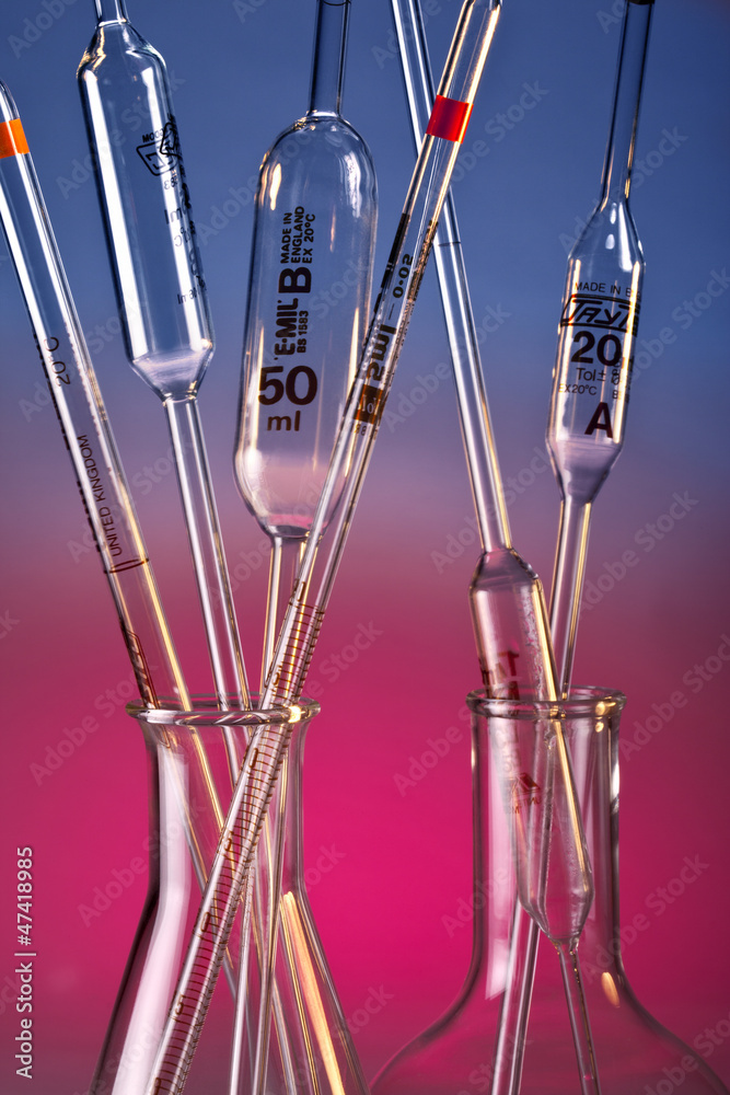 Laboratory Glassware - Pipettes Stock Photo | Adobe Stock