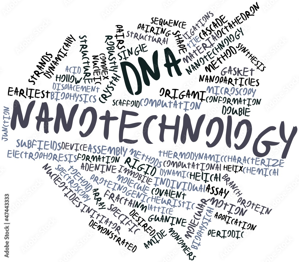 Word cloud for DNA nanotechnology Stock Illustration | Adobe Stock