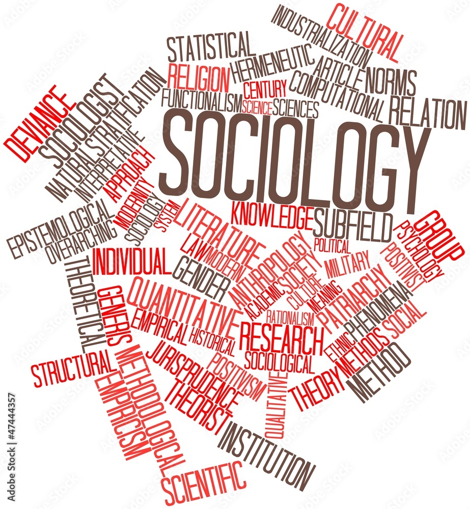 Word cloud for Sociology Stock Illustration | Adobe Stock