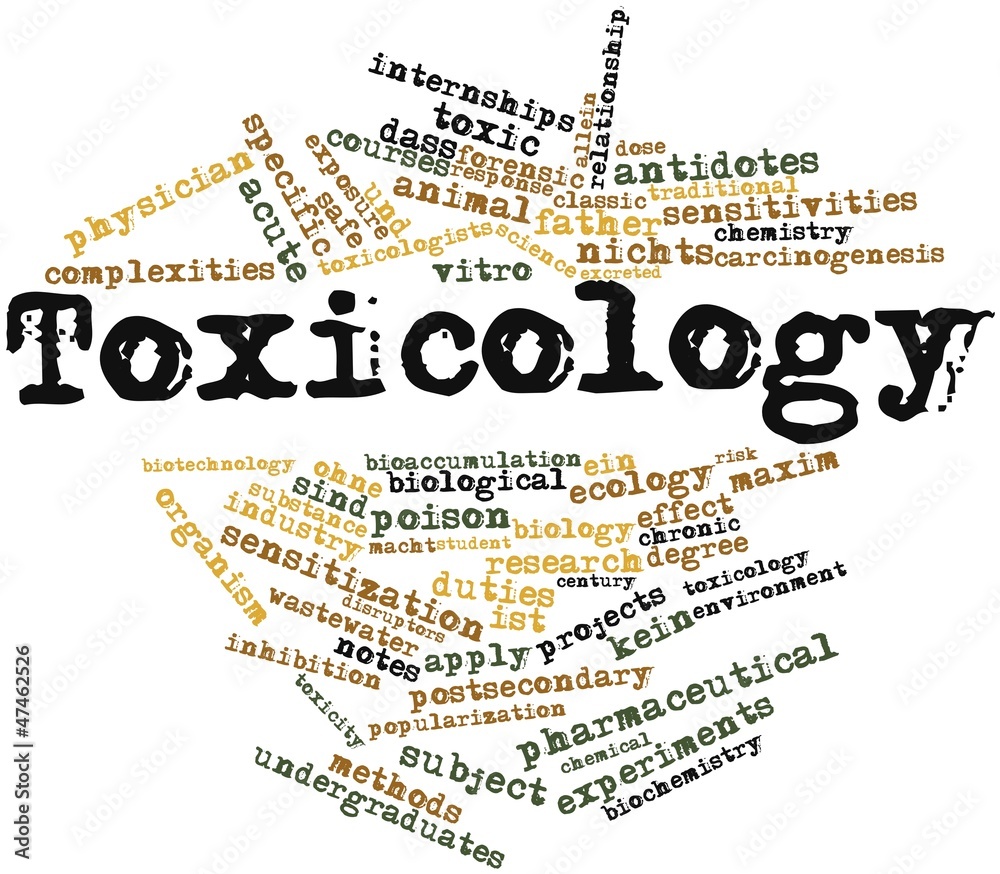 Word cloud for Toxicology Stock Illustration | Adobe Stock