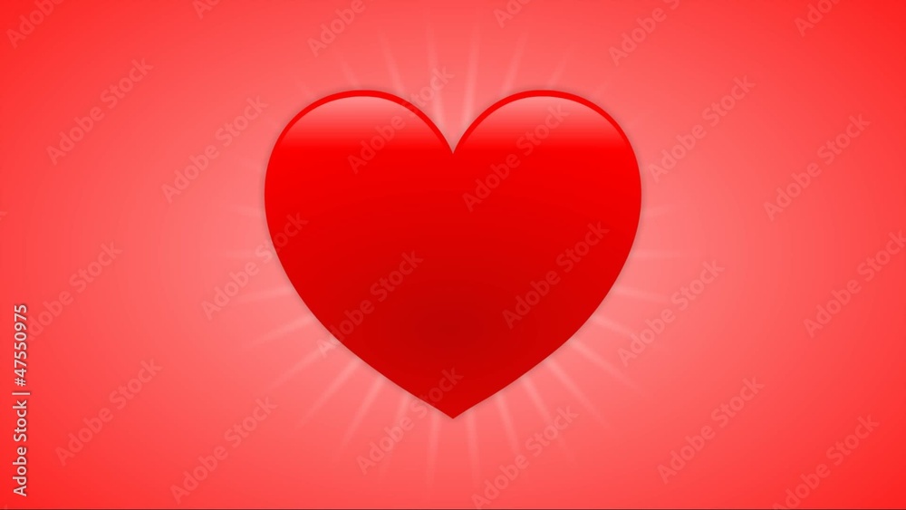 Pulsierendes Herz – Loop Stock-Video | Adobe Stock