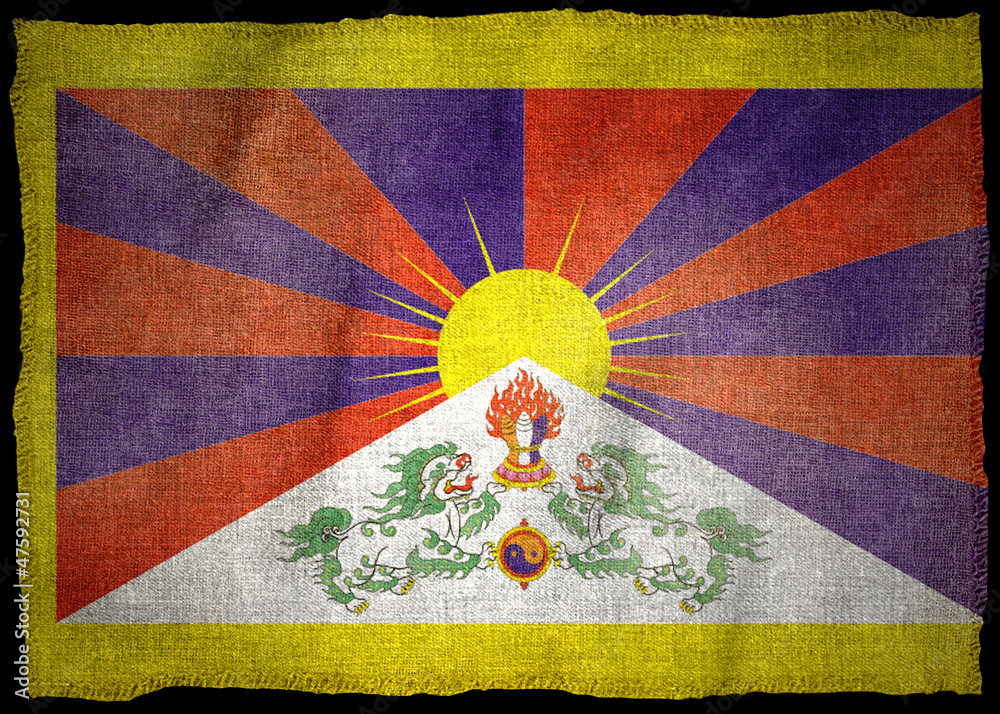 TIBET NATIONAL FLAG Stock Illustration | Adobe Stock