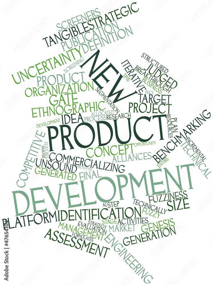 Word cloud for New product development Stock Illustration | Adobe Stock