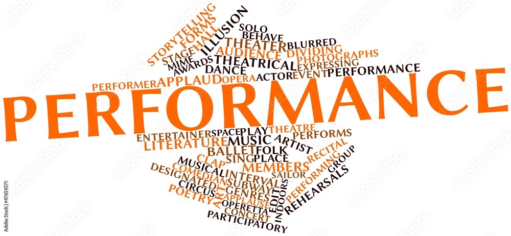 Word cloud for Performance Stock Illustration | Adobe Stock