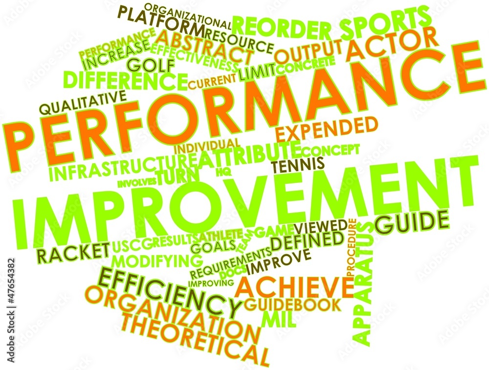 Word cloud for Performance improvement Stock Illustration | Adobe Stock