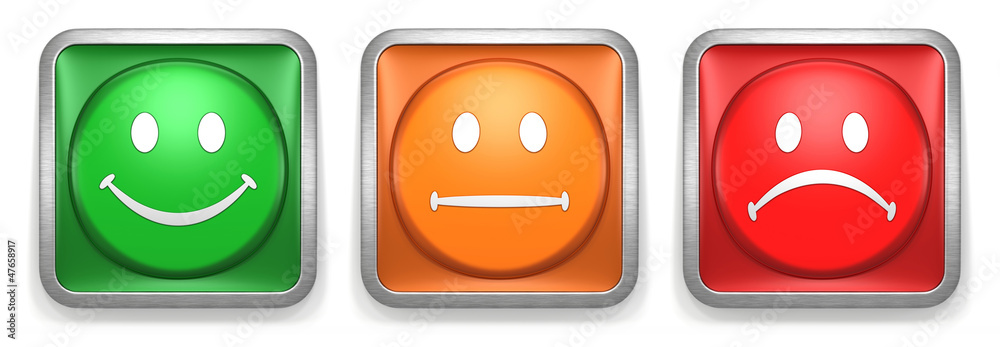Smileys_Satisfaction_Buttons Stock Illustration | Adobe Stock