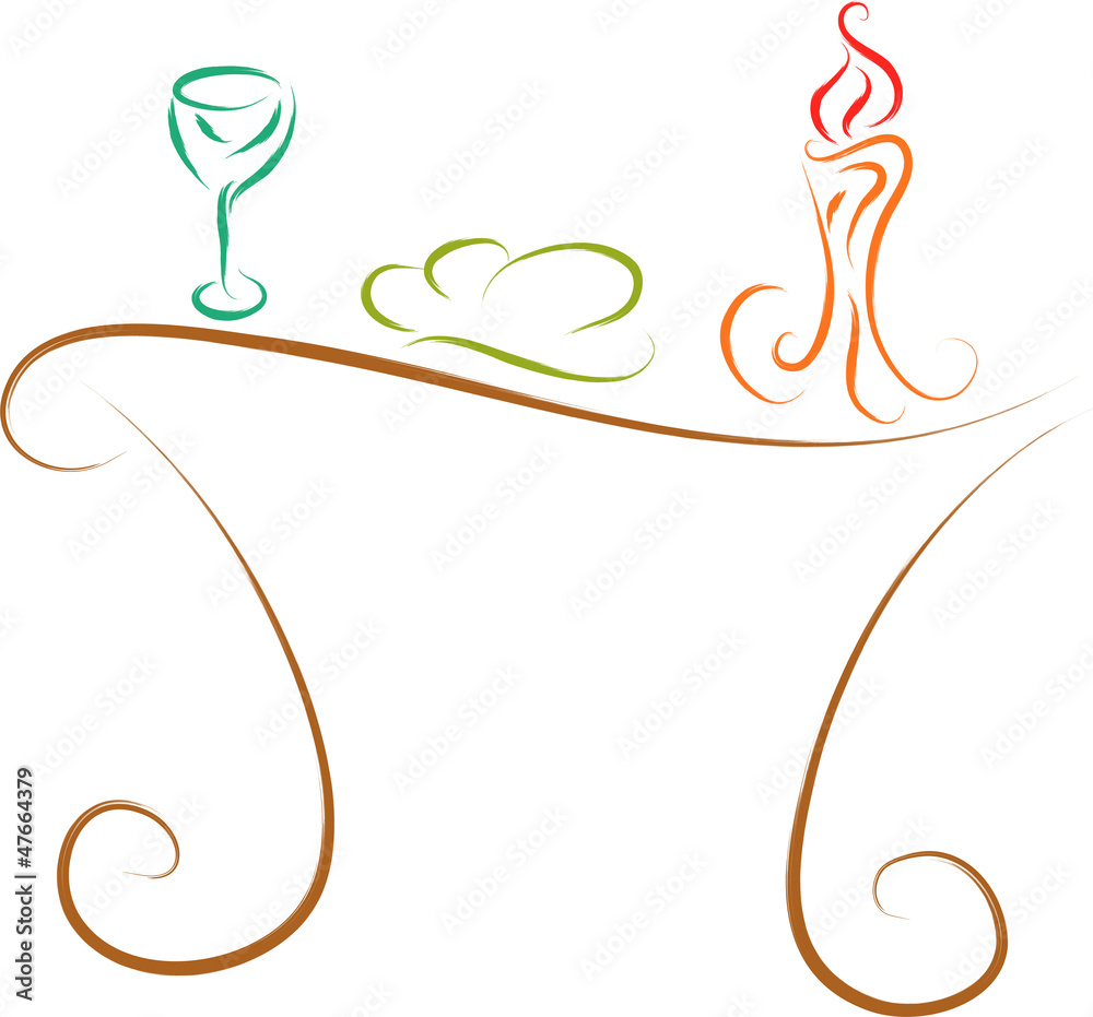 communion table, traditional Christian symbols Stock Vector | Adobe Stock