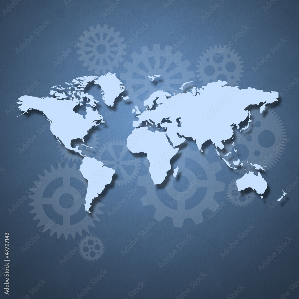Business concept map of the world Stock Illustration | Adobe Stock