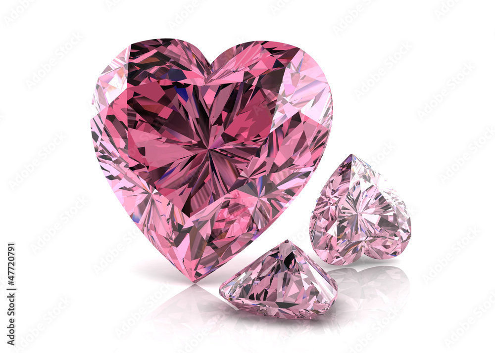 Pink diamond Stock Illustration | Adobe Stock