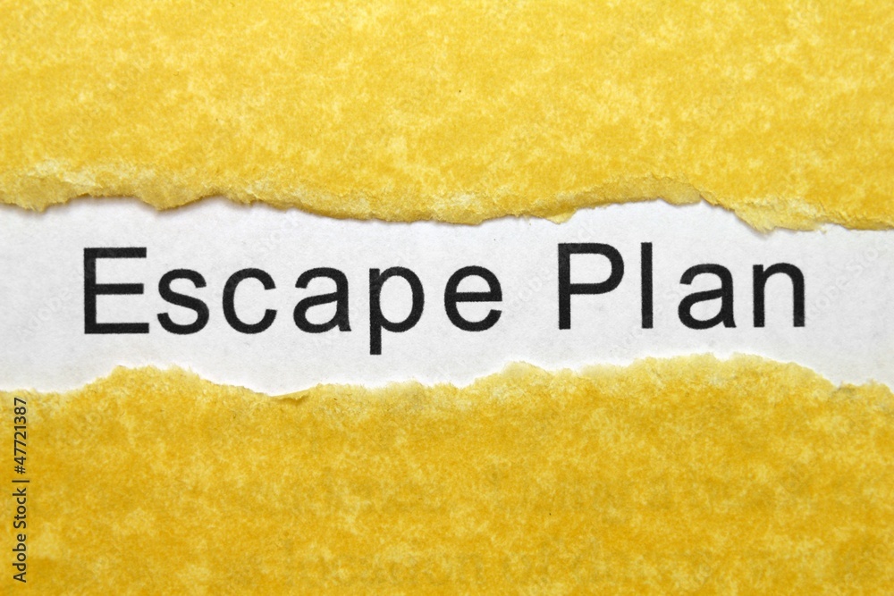 Escape plan Stock Photo | Adobe Stock