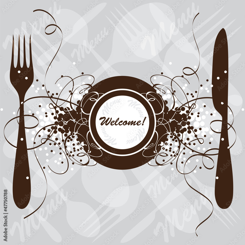 Restaurant menu design, vector template Stock Vector | Adobe Stock