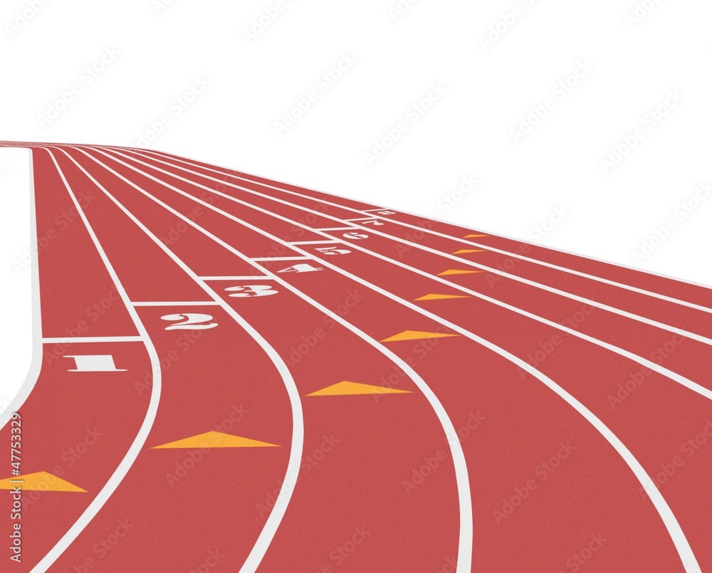 Track And Field Lanes Clip Art