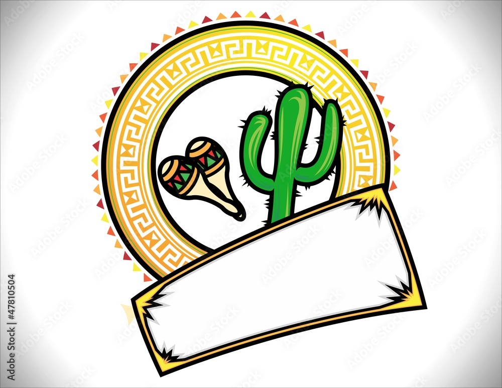 Logotipo Típico Mexicano Stock Vector | Adobe Stock