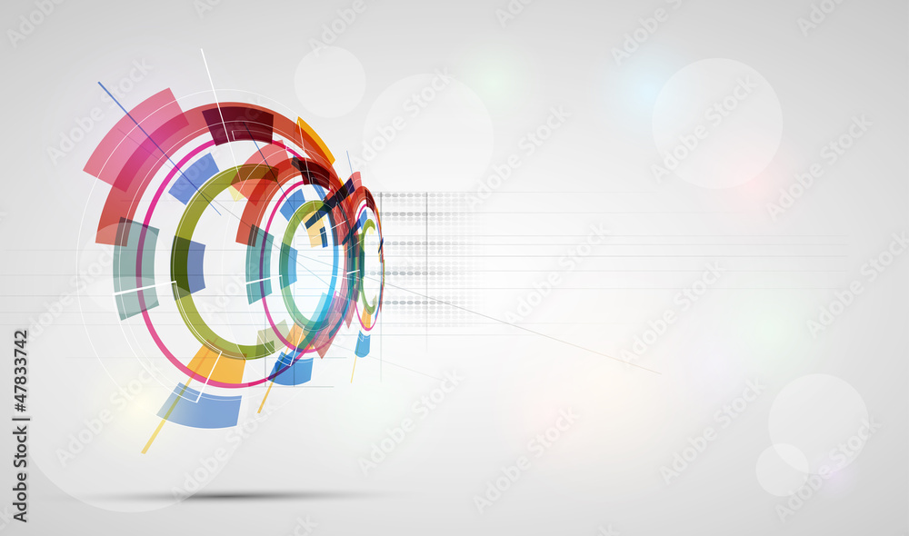 abstract futuristic fade technology business banner background Stock ...