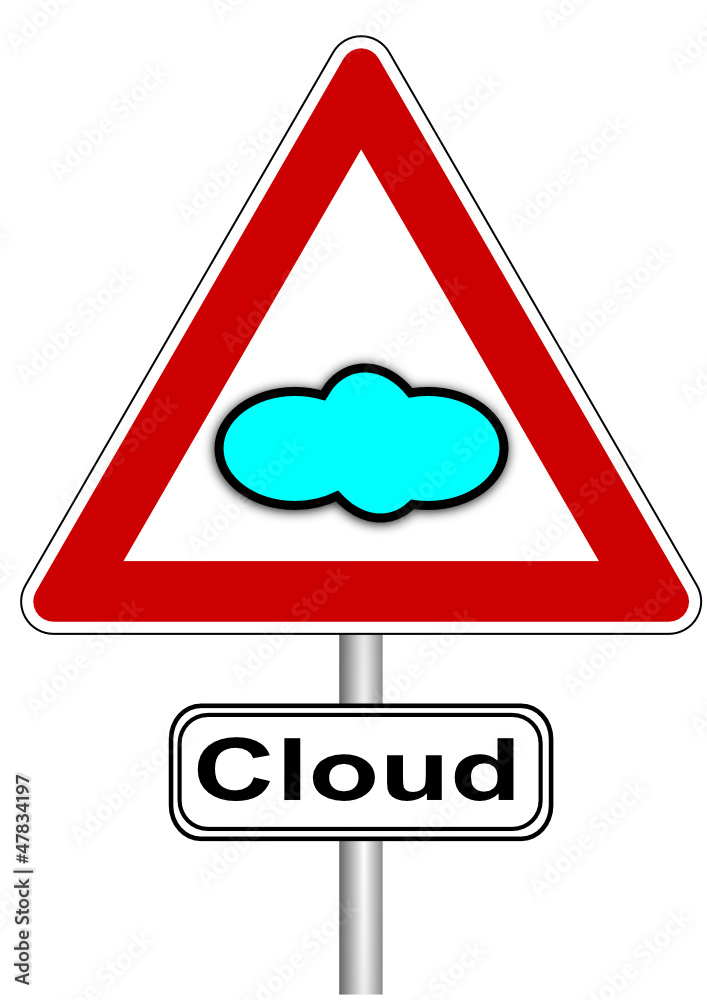Schild Cloud Stock Vector | Adobe Stock