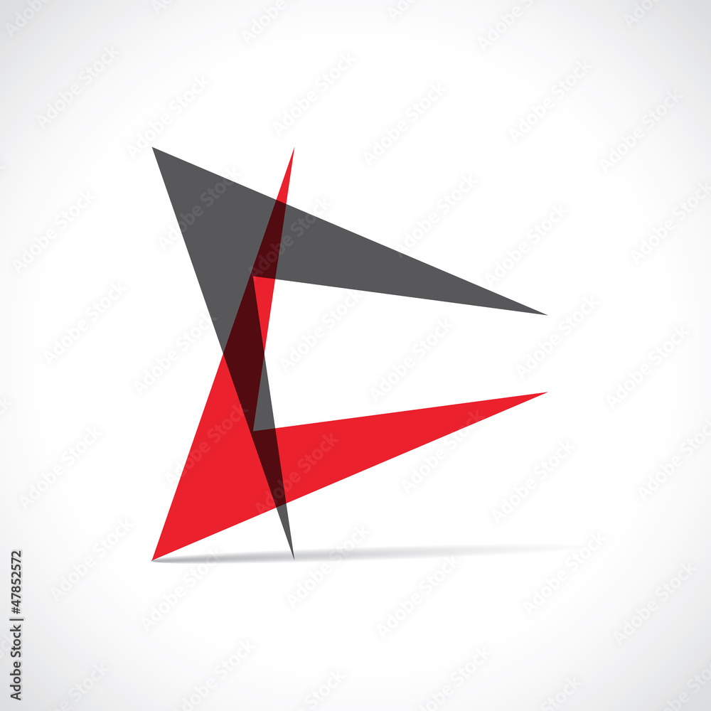 Vecteur Stock Logo gris et rouge -flèches | Adobe Stock