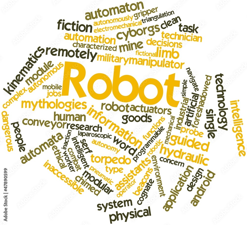 Word cloud for Robot Stock Illustration | Adobe Stock