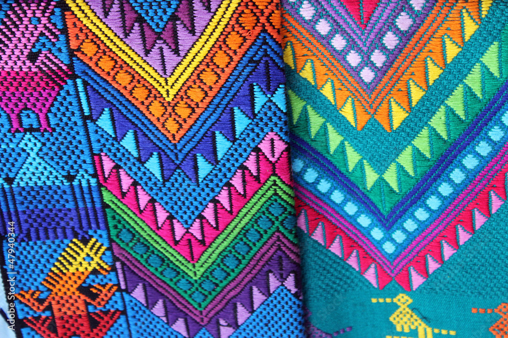 Handmade textiles from Guatemala foto de Stock | Adobe Stock
