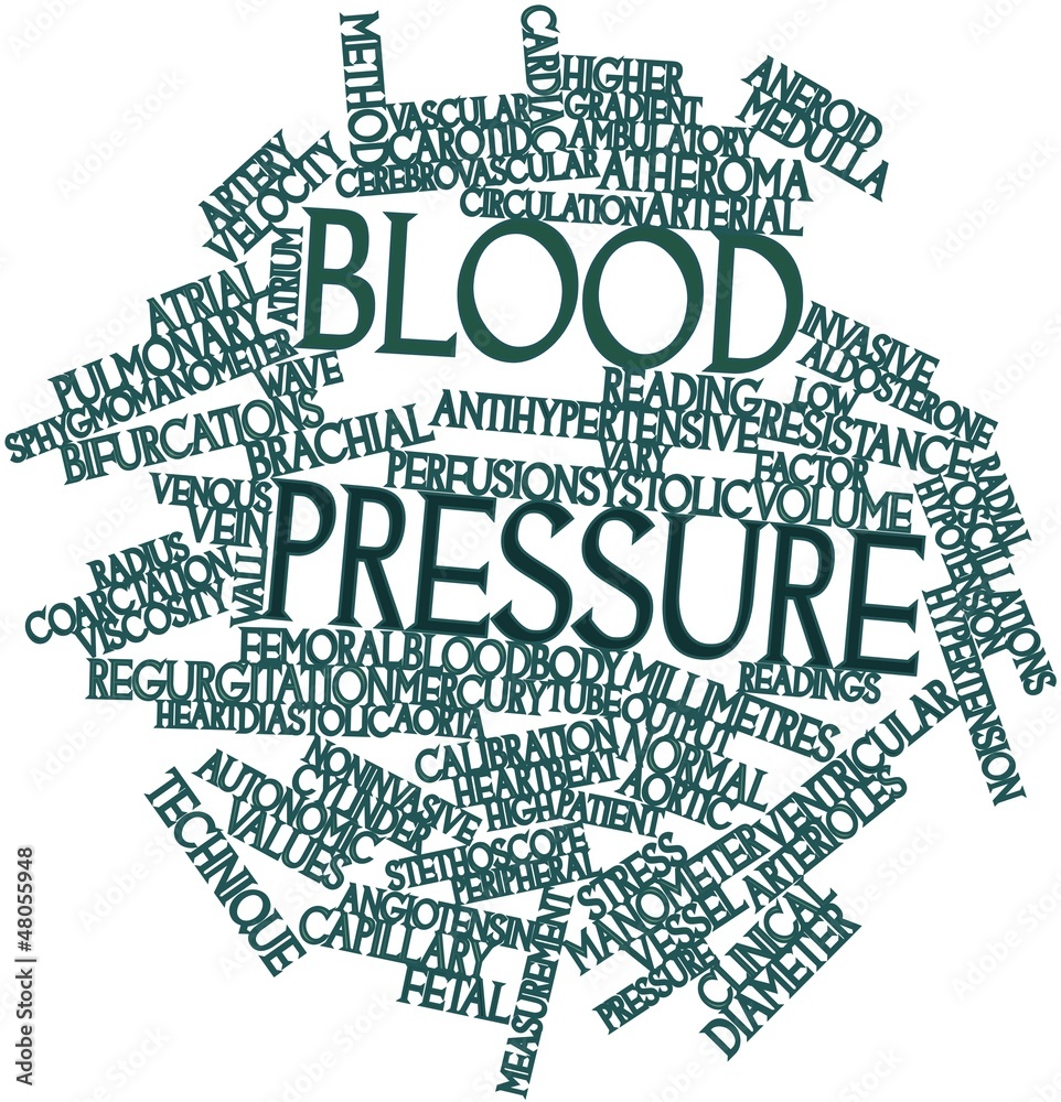 Word cloud for Blood pressure Stock Illustration | Adobe Stock
