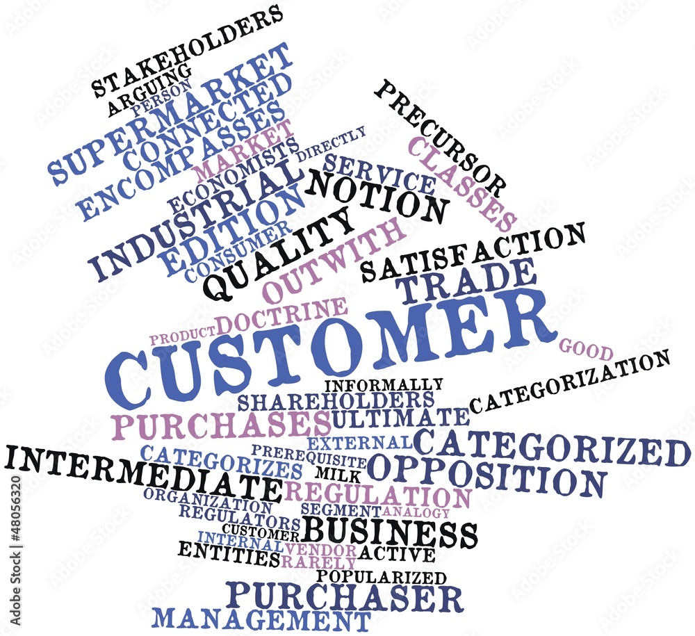 Word cloud for Customer Stock Illustration | Adobe Stock