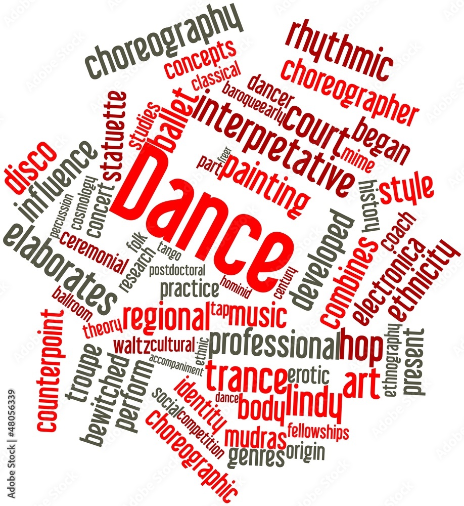Word cloud for Dance Stock Illustration | Adobe Stock