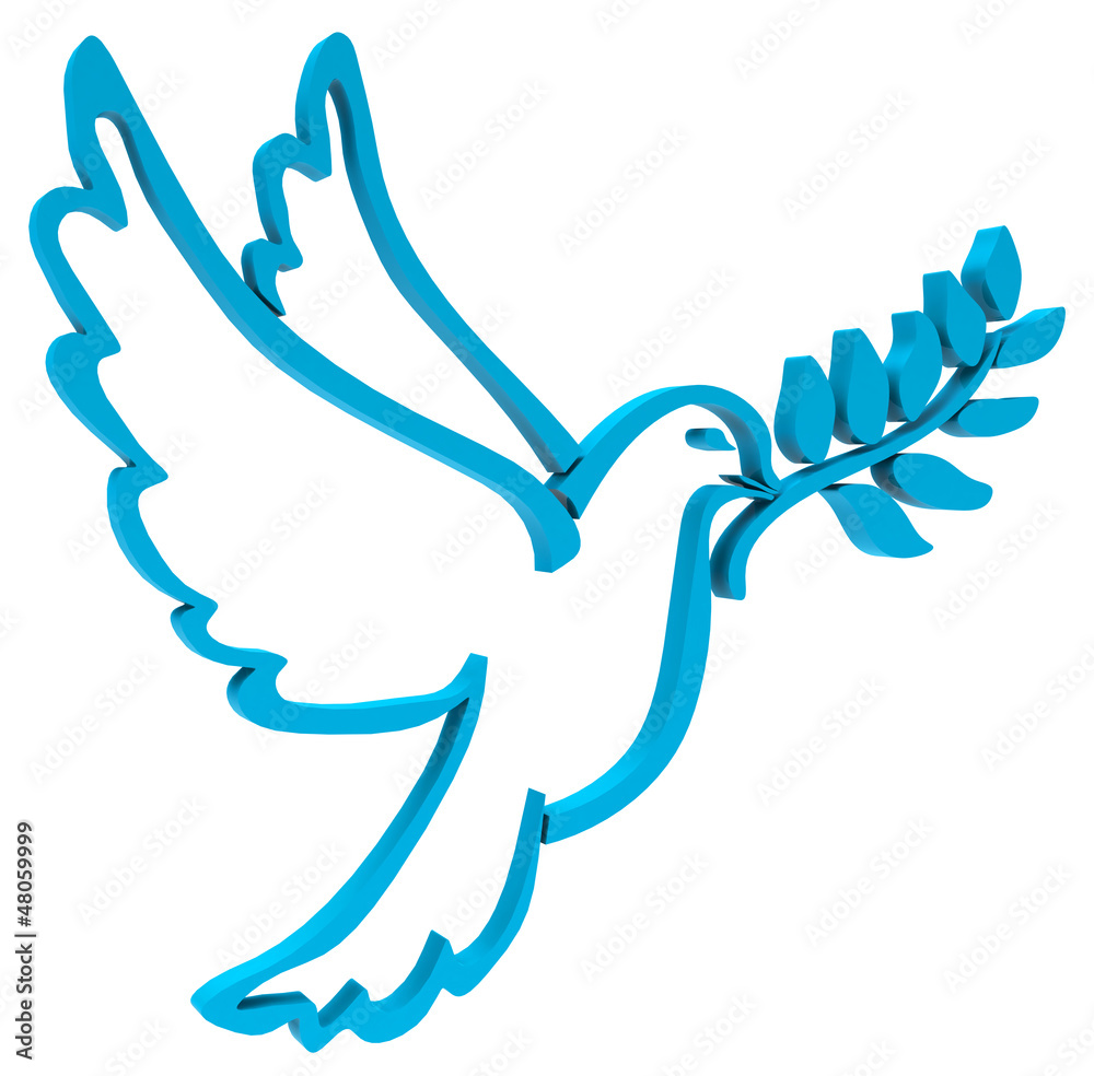 Die Friedenstaube Stock Illustration | Adobe Stock
