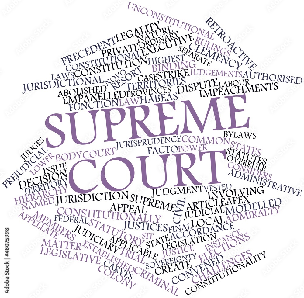 Word cloud for Supreme court Stock Illustration | Adobe Stock