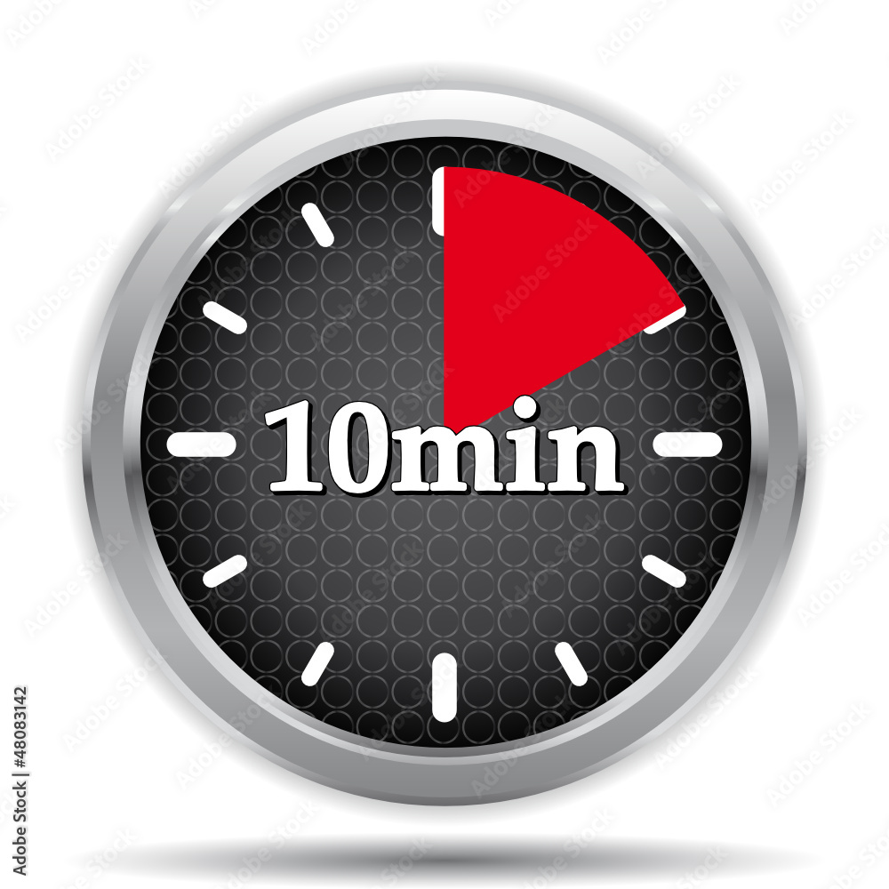 10 MINUTES ICON Stock Vector | Adobe Stock