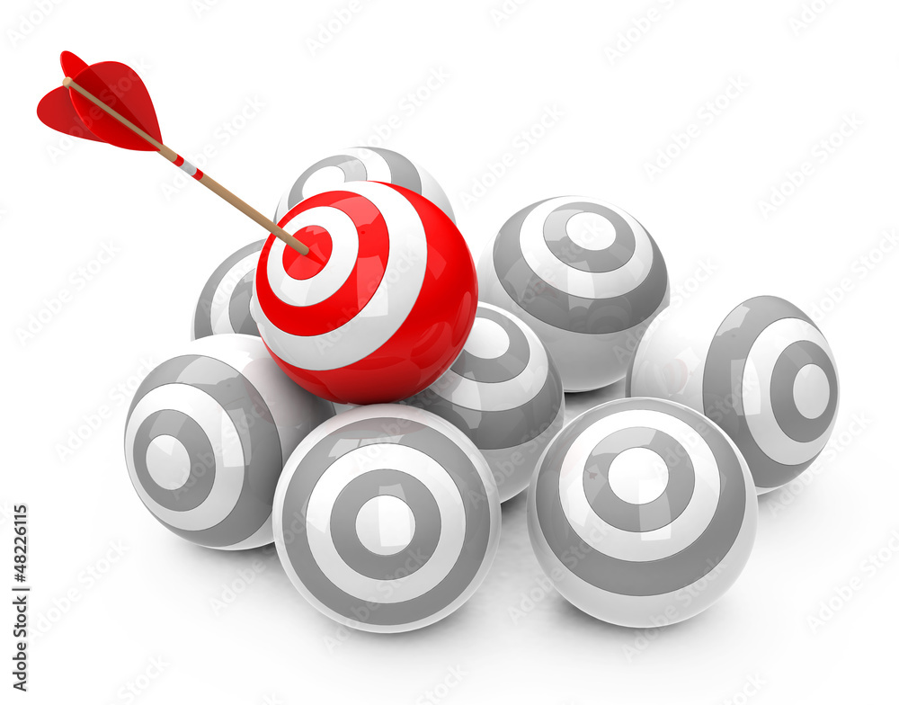 Das Ziel ilustração do Stock | Adobe Stock