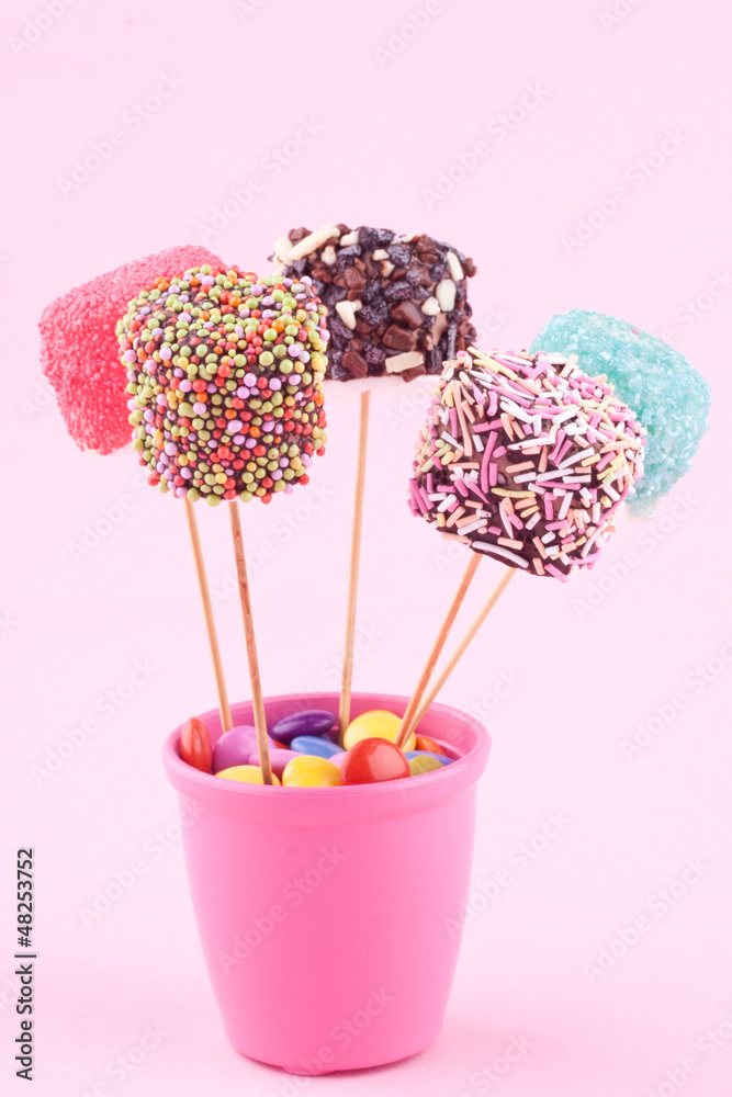 marshmallow pops Stock Photo | Adobe Stock