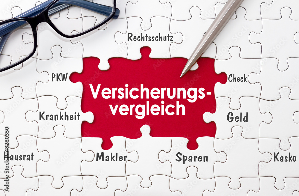Versicherungen - Vergleich zahlt sich aus Stock-Illustration | Adobe Stock