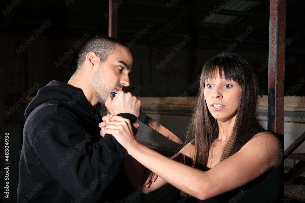 criminal kidnapping a young girl Stock Photo | Adobe Stock